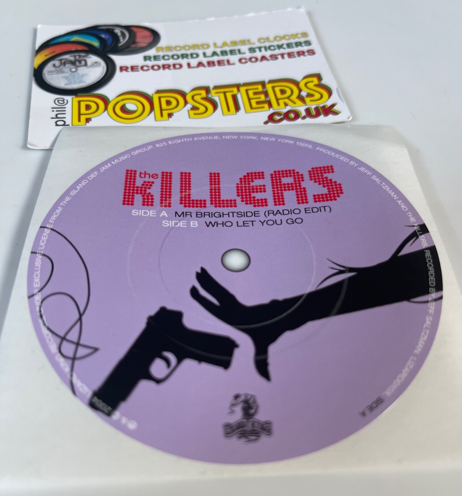 The Killers. Repro record label sticker. Mr Brightside | eBay UK