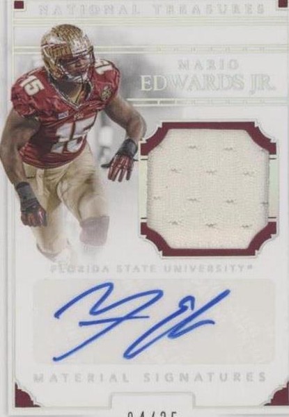 2016 Panini National Treasures Collegiate - Material Signatures Silver ...