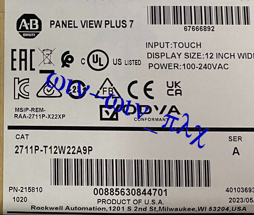 Allen Bradley 2711P-T12W22A9P Performance Terminal for sale online | eBay