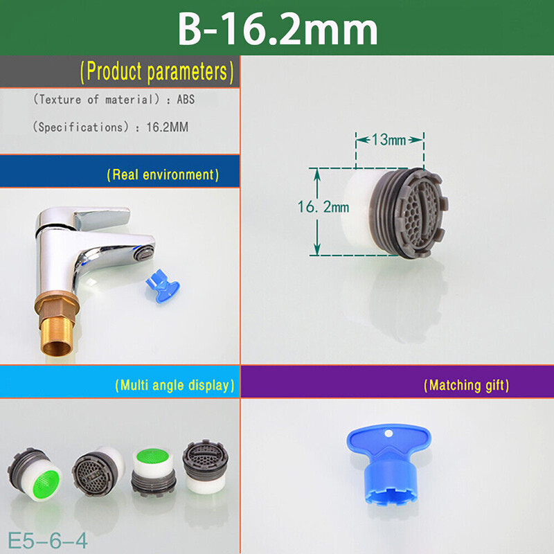 Kitchen Faucet Filters Bubbler Water Tap Flow Restrictor Insert Sink ...