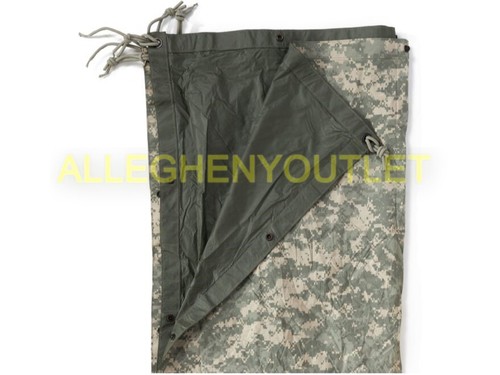 Military Reversible Field Tarp ACU 90 x 80 Ground Cloth Tarpaulin ...