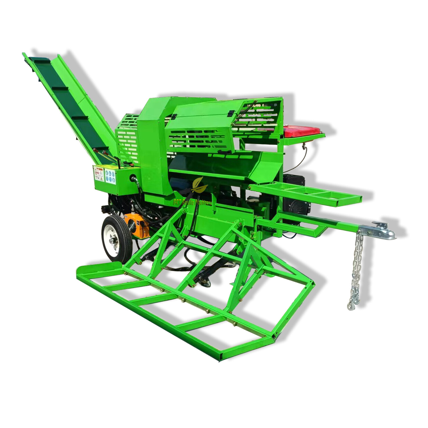 40T Firewood Processor 27HP Hydraulically Log Splitter 118" Conveyor ...
