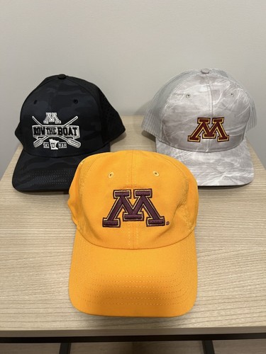 Minnesota Golden Gophers Brand Assorted Hats LOT OF 3, 2 SnapBack 1 ...