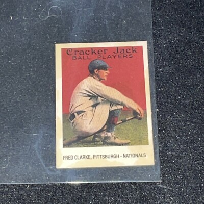 Fred Clarke 1915 Cracker Jack Card #70 Reprint 13 / 24 Pittsburgh ...