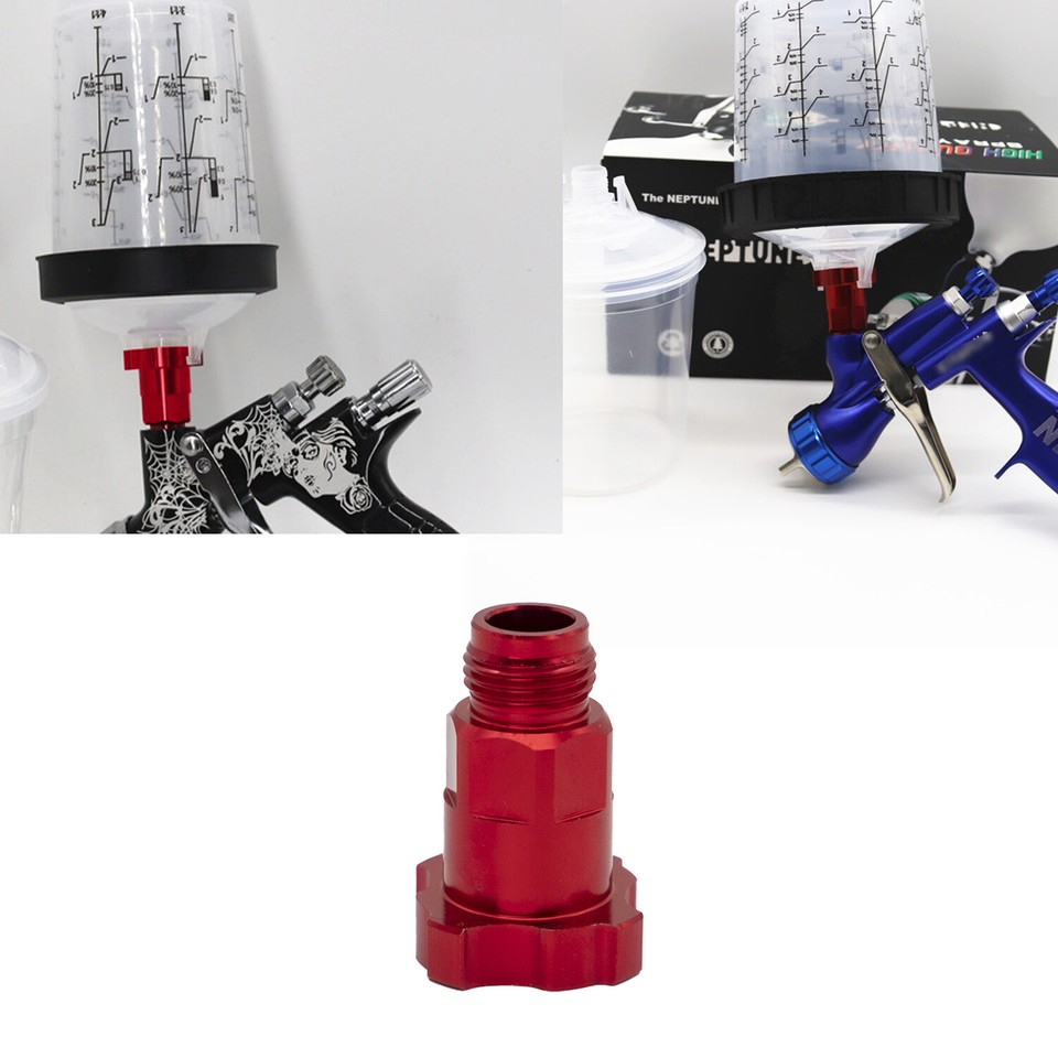 For PPS Adapter Spray Gun Red Connector External Thread Universal M16*1 ...