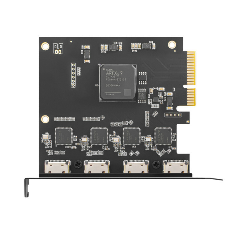 1080p60 4 Channels HDMI PCIe Splitter Video Capture Card for PC PS4 ...