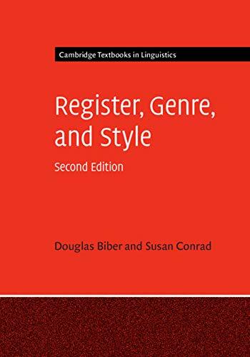 Register, Genre, and Style (Cambridge Textbooks, Biber, Conrad ...