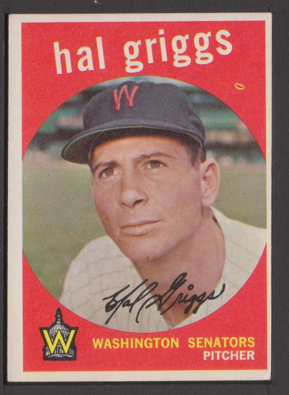 1959 Topps #434 Hal Griggs Washington Senators ex | eBay