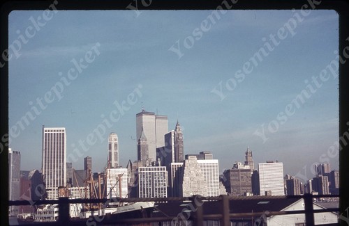 sl92 Original slide Oct 1972 New York NYC Trade center construction ...