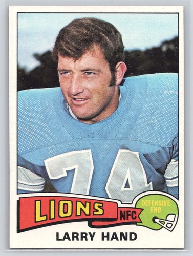 1975 Topps #42 Larry Hand - Lions - MINT | eBay