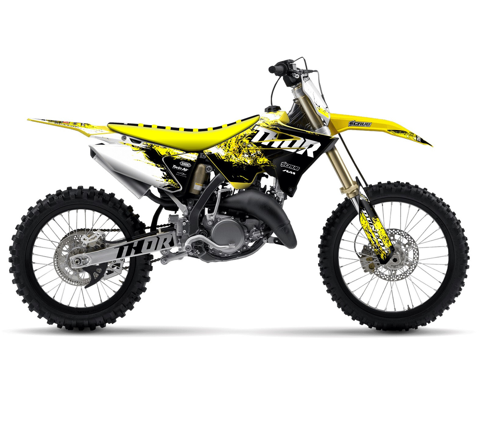 RESTYLE graphics RM125 RM250 2001 - 2008 Suzuki RM 125 250 Polisport ...