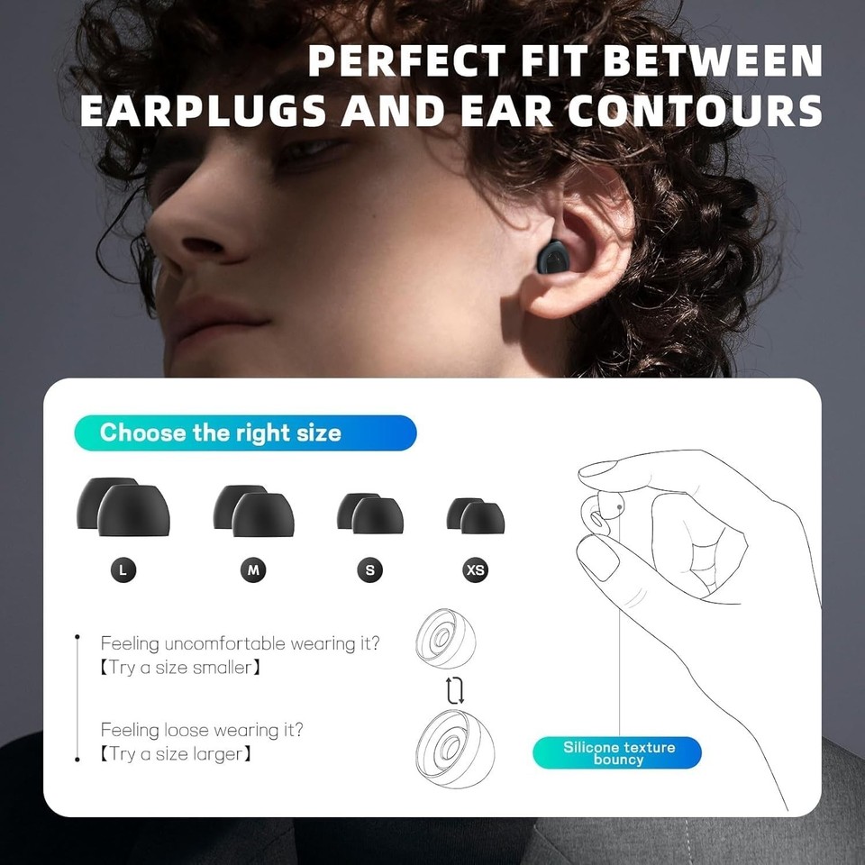 Ear Plugs for Sleeping Noise Cancelling, Perfect-30dB Reusable Hearing ...