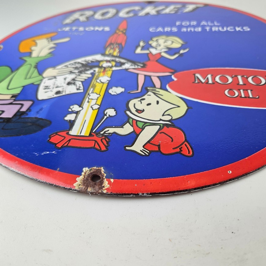 Vintage Rocket Gasoline Sign - The Jetsons Gas Service Station ...