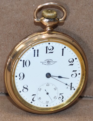 Ball Watch Co. Official Railroad Standard 19 Jewel Pocket Watch 20yr GF ...