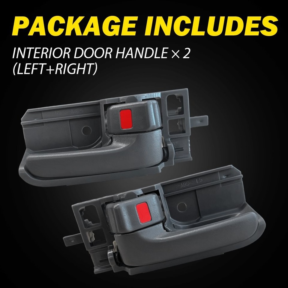 Gray LH RH Interior Inside Door Handle Front Rear For 2003-2008 Toyota ...