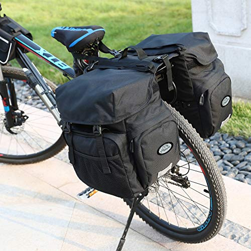 50L Bike Panniers, Waterproof Bicycle Commuting Bag Saddle Bags with ...