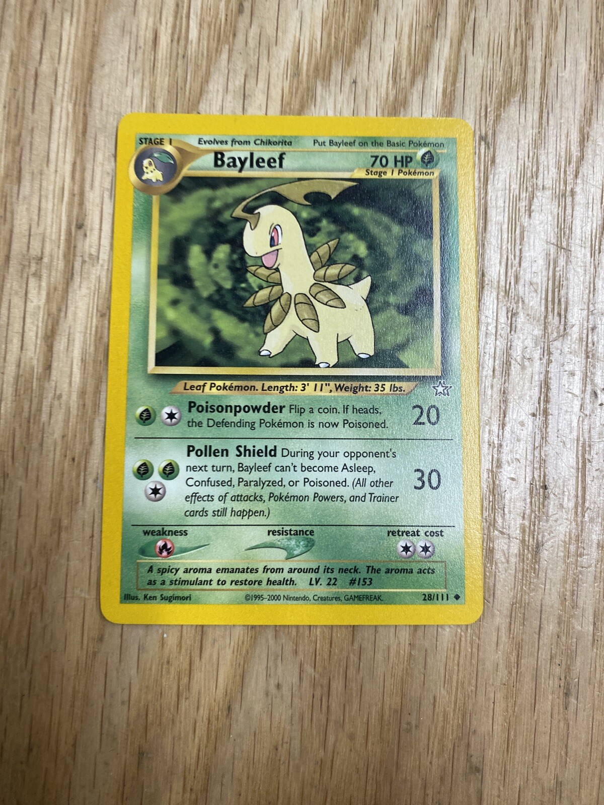 2000 Pokemon Bayleef Card 28/111 | eBay