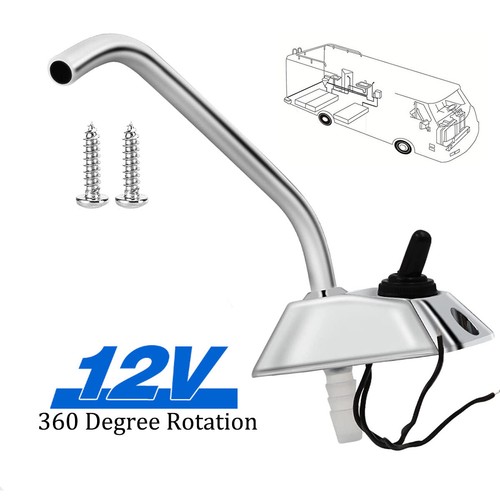 12V RV Faucet 360 Degree Rotation Spin Tap for Boat/Caravan/ Motorhome ...