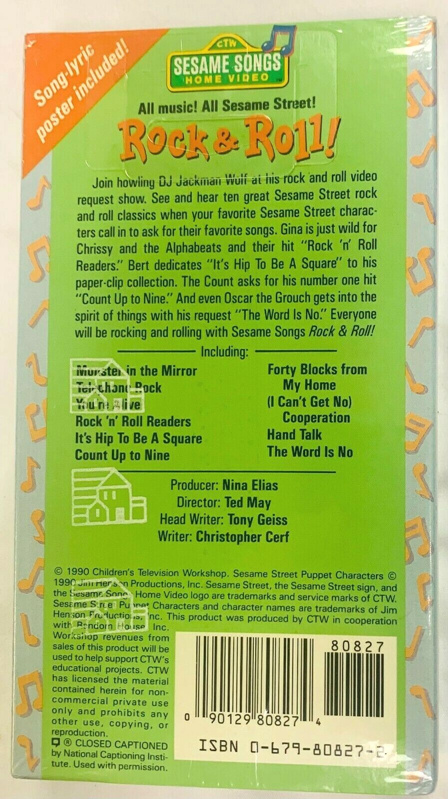 Sesame Street: Rock & Roll (VHS, 1990) NEW SEALED RARE HTF | eBay