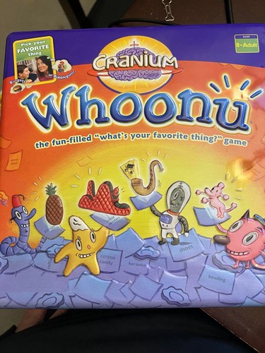 Cranium Whoonu Game Deluxe Edition Tin What's Your Favorite Thing? 2007 ...