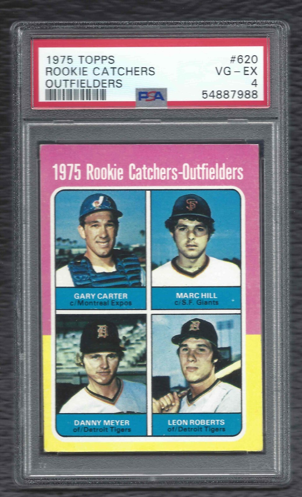 1975 Topps Gary Carter Vintage Baseball Rookie Card RC #620 Expos - PSA ...