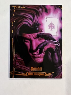 2016 Marvel Masterpieces Orange #57 Gambit #60/99 Single😍😍NM/M or ...