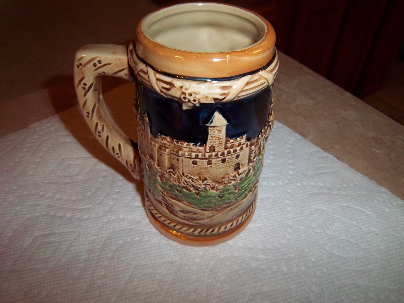 Vintage - German Themed Beer Mug Stein - Star over KW - 5 5/16" High | eBay
