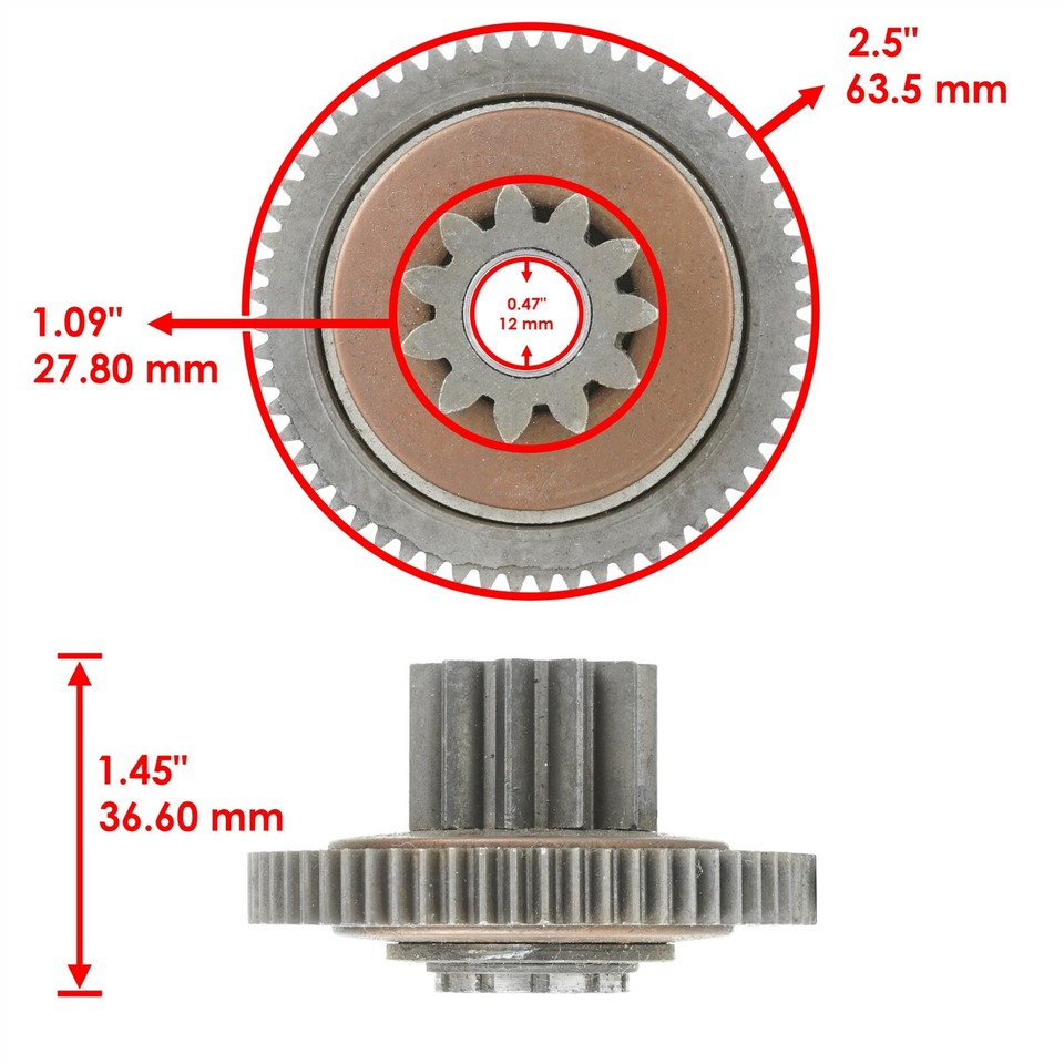 Starter Torque Limit Gear Kit fits Polaris RZR XP 900 2011-12 ...