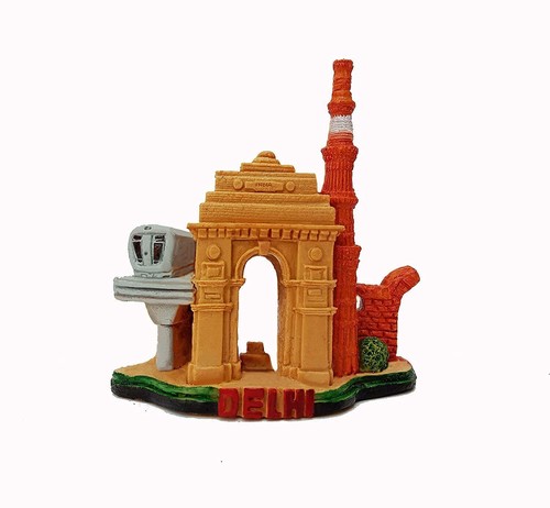 India Gate Qutub Minar and Delhi Metro Polyresin Fridge Magnet | eBay