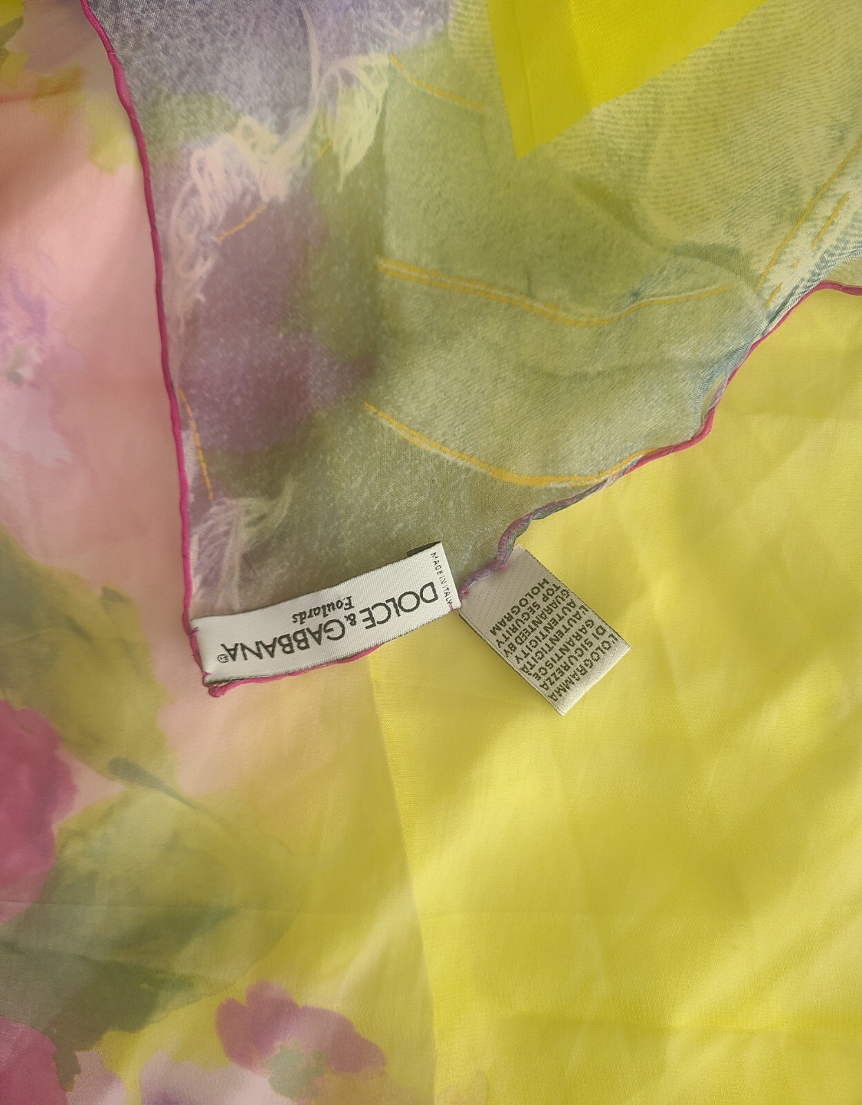 Vintage Dolce & Gabbana 100% Seta-Silk - Sheer Floral… - Gem