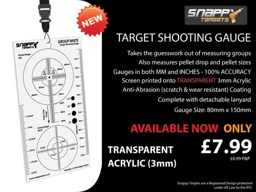 Snappy Targets - Target Shooting Gauge - Air Gun, Air Rifle, Pellet ...