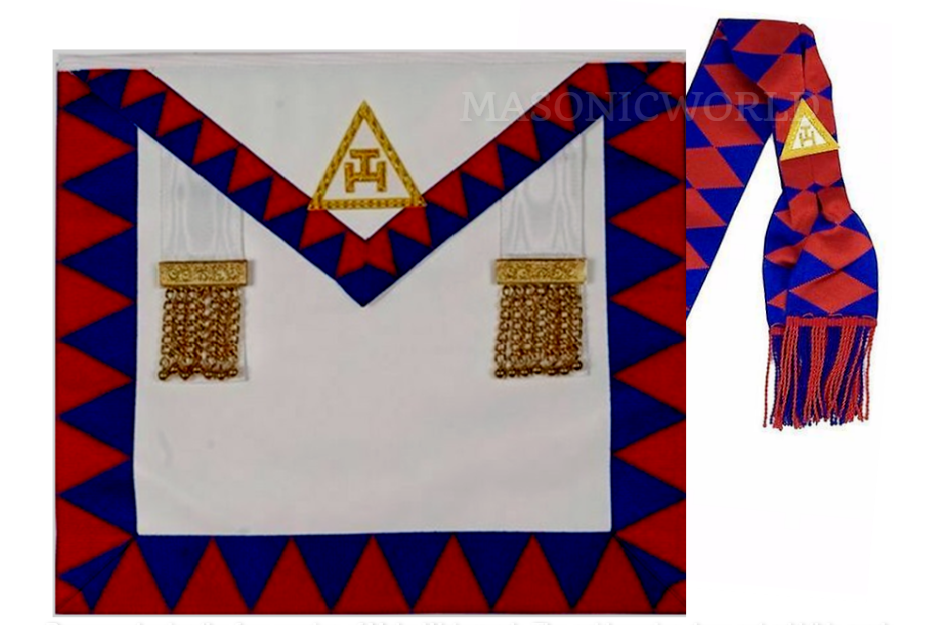 Lambskin Leather Masonic Royal Arch Companions Apron + Sash RA Chapter ...