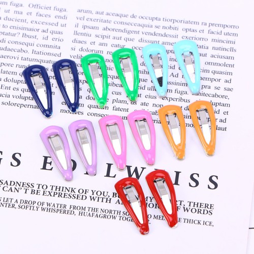 14pcs Mini Water Droplets Shape Hairpins Hair Clip Metal Barrette Bobby ...