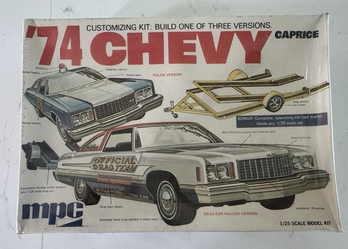 Vintage MPC ‘74 Chevy Caprice 1/25 Scale Model Kit 1-7404. Factory ...