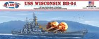 Atlantis 1/665 USS Wisconsin BB-64 Battleship 16" Plastic Model Kit ...