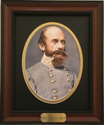 Gen. Richard Ewell Civil War Generals framed photo with plaque hand ...