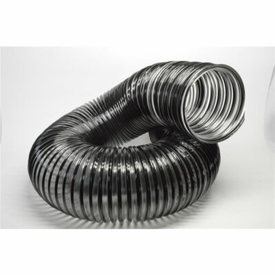 811244 New Billy Goat Hose 8" x 10' Clear, DL Debris Leaf Truck Loader ...