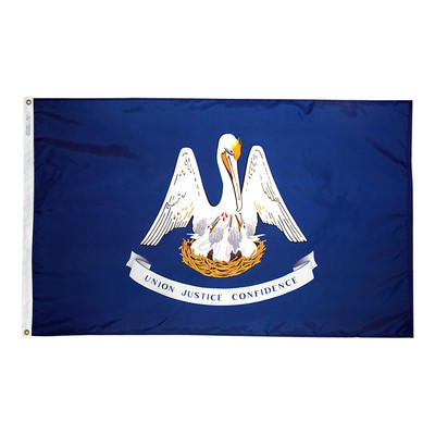 4x6 ft LOUISIANA The Pelican State OFFICIAL STATE FLAG Outdoor Nylon ...