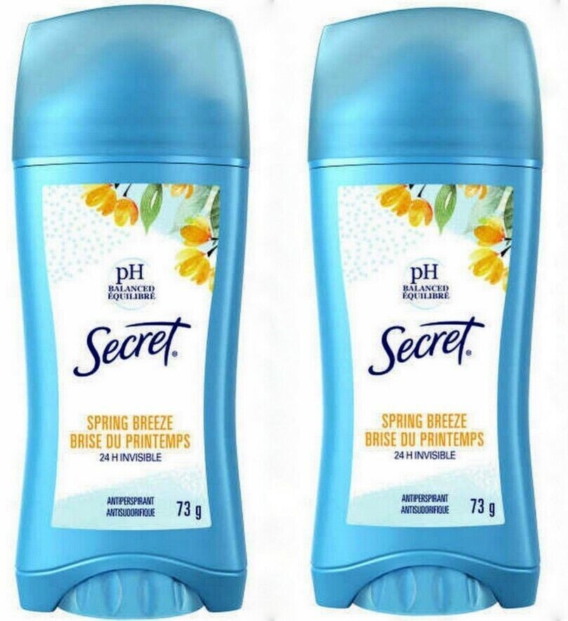 Secret Antiperspirant / Deodorant Invisible SOLID 2.6oz SPRING BREEZE ...