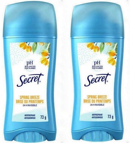 Secret Antiperspirant / Deodorant Invisible SOLID 2.6oz SPRING BREEZE ...