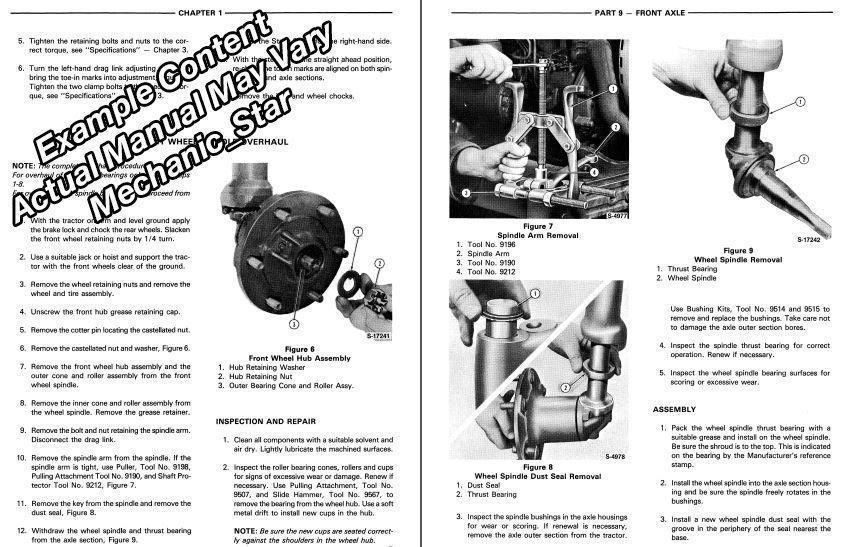 Ford 230A, 340A, 445, 530A, 540A, 545 Tractor Service Manual CD ROM | eBay