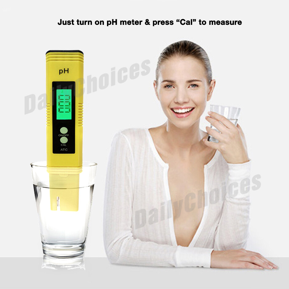 PH meter portable hydroponics water tester pen Aquarium pool digital ...