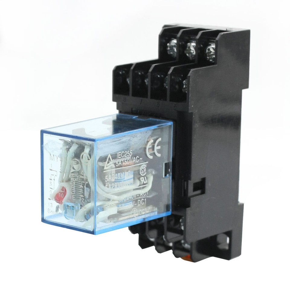 AC 110V/120V Coil 4PDT Motor Control Indicator Electromagnetic Power ...