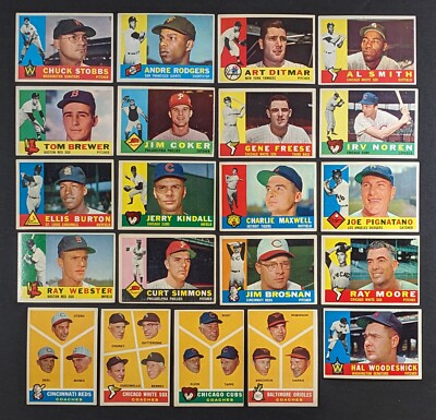 1960 Topps Baseball Set Break 21 Cards | eBay