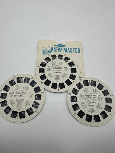 SAWYERS 1964 VIEW MASTER MAN ON THE MOON 3 REELS THE APOLLO PROJECT | eBay