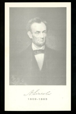 President postcard Abraham Lincoln blank back | eBay