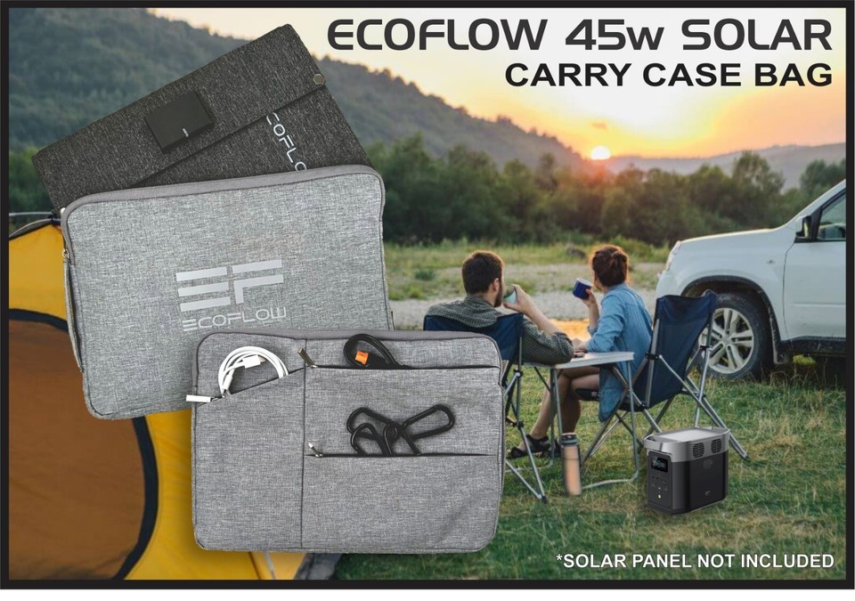 EcoFlow 45W Solar Panel Carry Case/Bag - U.S. Stock | eBay