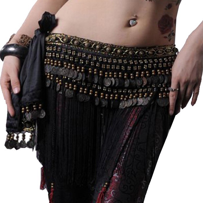 Women Girl Tribal Bellydance Clothes Gypsy Hip Scarf Belt Wrap Skirt ...