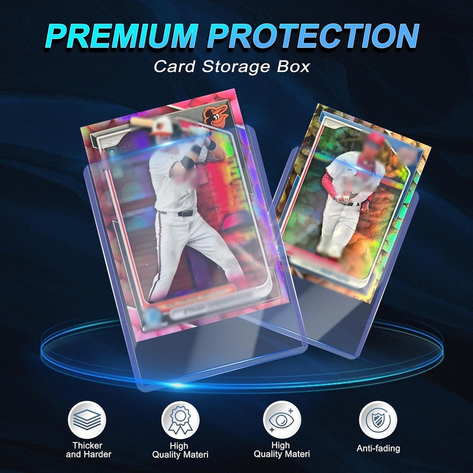 1000 Card Sleeves Top Loaders for Cards,3"X4" Baseball Card Protectors ...