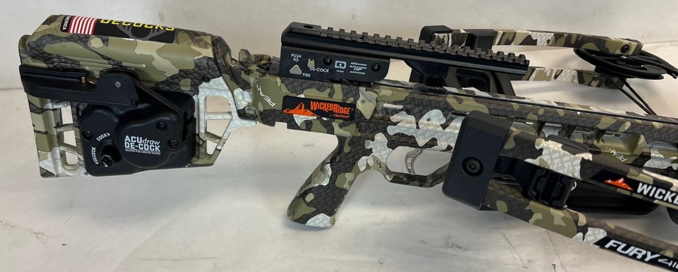 Wicked Ridge Fury 410 De-Cock Crossbow w/Rangemaster 100 Scope-SCUFF ...